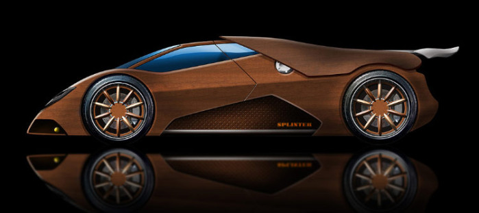 Splinter, um supercarro feito de madeira!